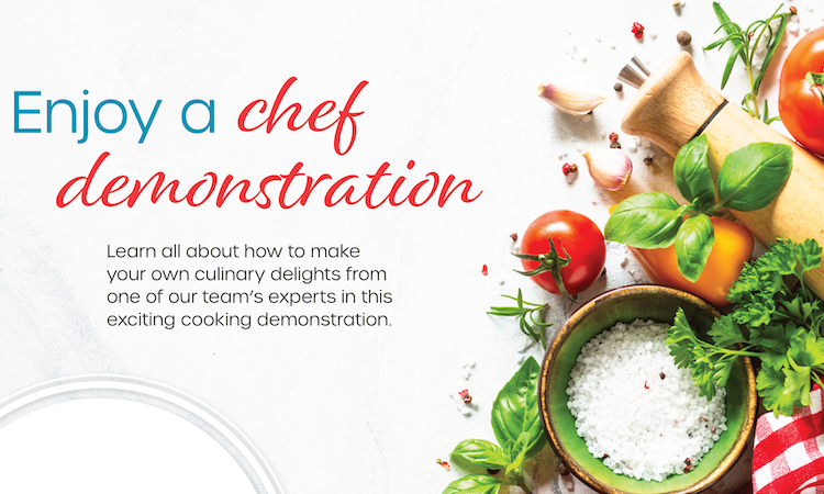 Chef Demonstration | Events | Westminster Palms